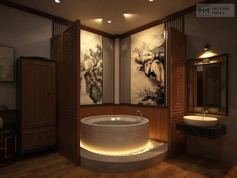 Thiết kế Massage Linh Cherry phong cách Nhật Bản 850m2 ấn tượng.